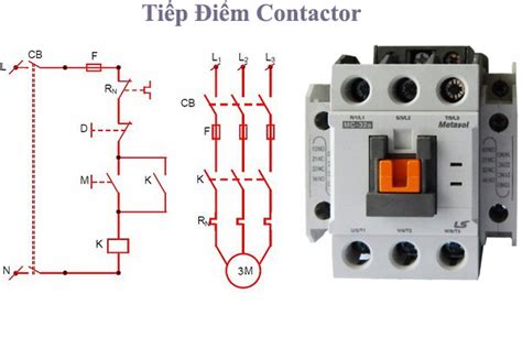 Sơ đồ đấu Dây Contactor 3 Pha Các Tiếp điểm Của Công Tắc Tơ Mới Cập Nhật