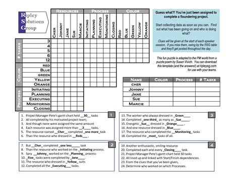 Printable Logic Puzzles
