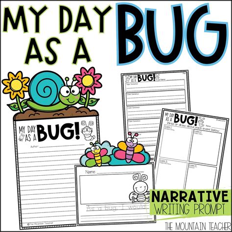My Day As A Bug Spring Writing Prompt And April Bugs Life Bulletin