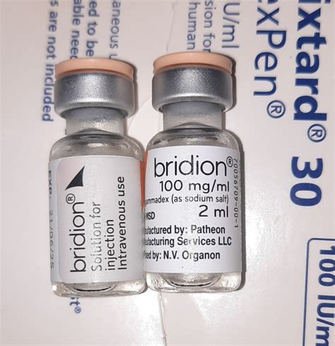 Bridion Inj 100mgml Lọ 2ml Thuốc Hóa Giải Phong Bế Thần Kinh Cơ