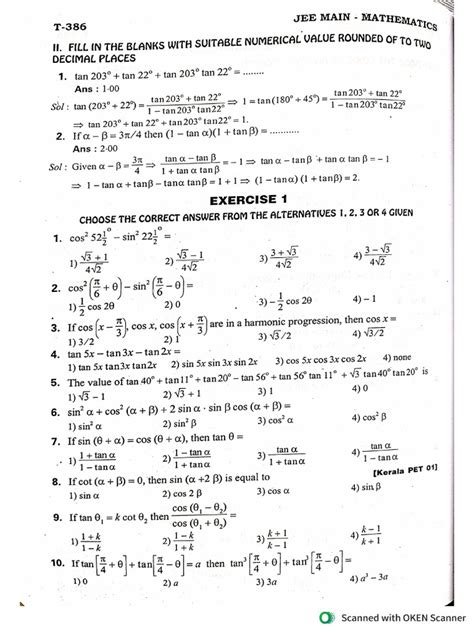 Compound Angles Assignment 1 Pdf