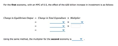 Solved 3 The Multiplier And The Mpc Consider Two Closed
