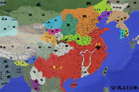 五胡十六国局部放大图3 知乎