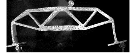 A Three Point Bending Test Showing A Sample Sliding Off The Rollers Download Scientific Diagram