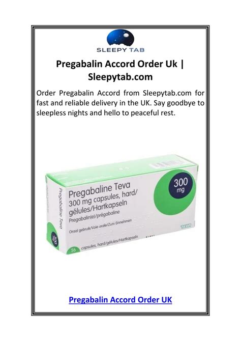 Ppt Pregabalin Accord Order Uk Powerpoint Presentation Id 13914515