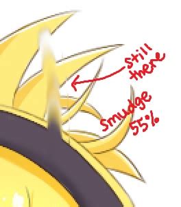 Smudge Tool Creating Jagged Weird Line Next To It Adobe Community