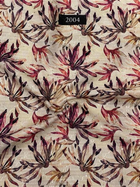 Rayon Crochet Abstract Print The Wardrobe Fabrics