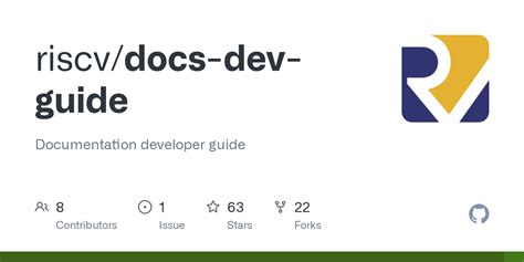 GitHub Riscv Docs Dev Guide Documentation Developer Guide