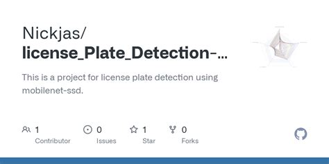Github Nickjas License Plate Detection And Recognition This Is A Project For License Plate