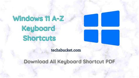 Techsbucket Windows11 Keyboard Shortcuts