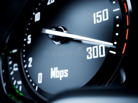 High Speed Internet Connection Speedometer And Internet Connection