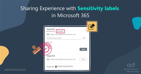 Microsoft 365 Sensitivity Labels In The Sharing Dialog