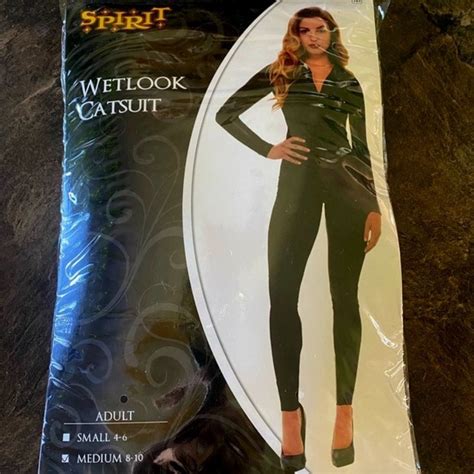 Spirit Halloween Black Catsuit Smallmedium Gem