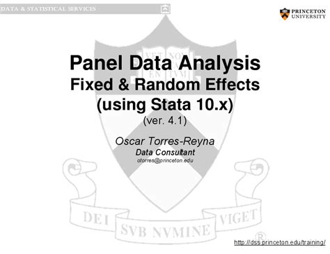 Pdf Pudssotr Panel Data Analysis Fixed And Random Effects Using