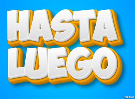 Hasta Luego Efecto De Texto Y Diseño De Logotipos Frase