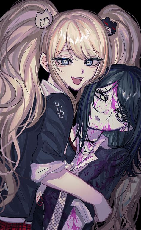 Enoshima Junko And Ikusaba Mukuro Danganronpa And 1 More Drawn By