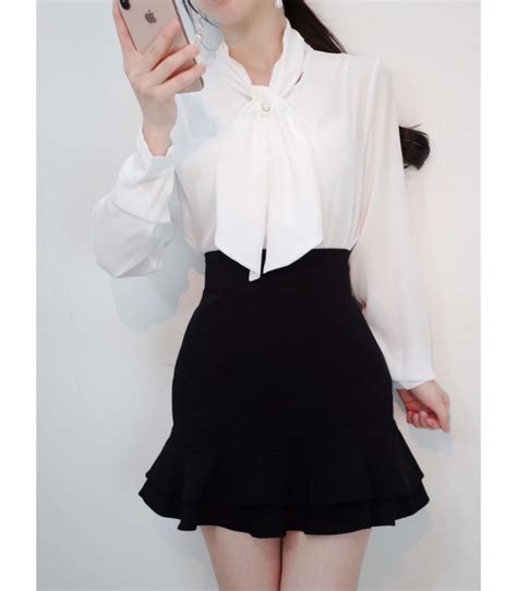 여자 면접복장 면접블라우스 화이트 10종