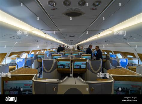 Berlin April 26 2018 Interior Of Business Class Of The Worlds