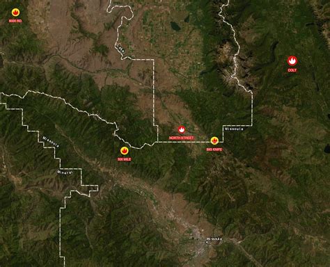 Montana Fire Map Locations