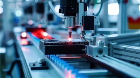 Innovative Robotic Arm Placing Microchip On Circuit Board In Factory Stock Video Video Of