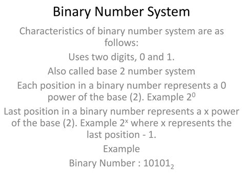 number system in computer ppt
