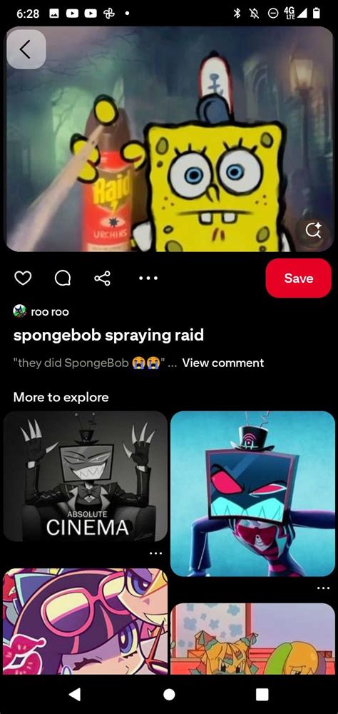 Spongebob Spraying Raid Spongebob Funny Pictures Really Funny