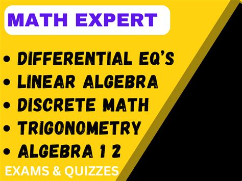 Help In Discrete Math Trigonometry Linear Algebra Differential Equations Upwork