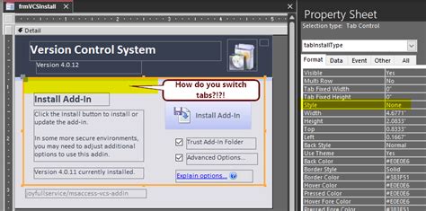 Tab Controls With Hidden Tabs
