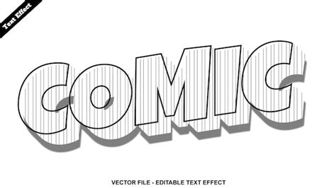Premium Vector Comic Text Effect