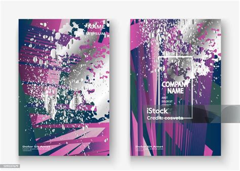 크리에이티브 크리스마스 커버 프레임 디자인 페인트 실버 스플래터 회색 반짝이 벡터 일러스트 네온 블루 핑크 추상 템플릿 초대장