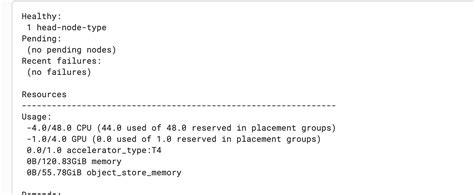 [core] the resources have minus values in ray status output · issue