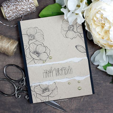Lets Make A Birthday Card With Torn Layers Unity Blog