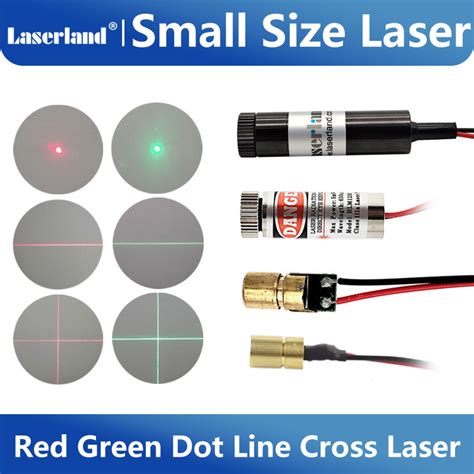 Laserland Red Green Laser Head Diode Module Dot Line Cross Generator