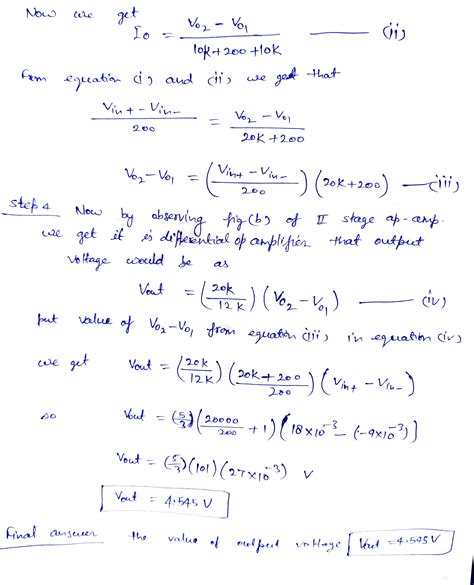 Solved Determine V Out In The Figure Shown Below If V In 18 Mv Dc Course Hero
