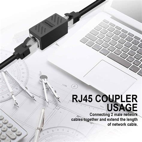 Taradhin Rj45 Coupler Ethernet Inline Connector Network Extender Adapter For Cat7 Cat6 Cat5e