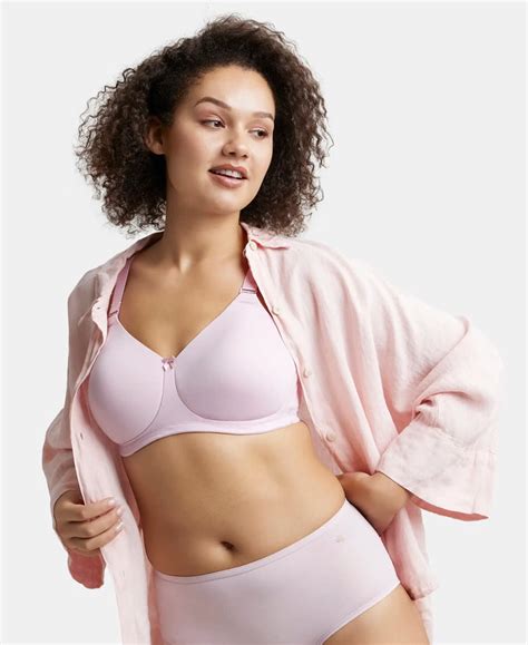 Buy Wirefree Padded Soft Touch Microfiber Elastane Full Coverage Plus Size Bra With Magic Under