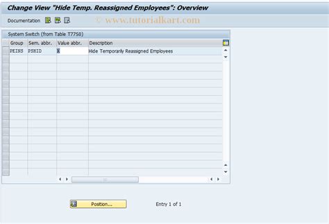 Ooptsppspshid Sap Tcode Hide Temp Reassigned Employees Transaction