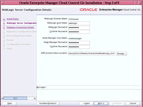 Installing Enterprise Manager Software Now And Configuring Later 12c