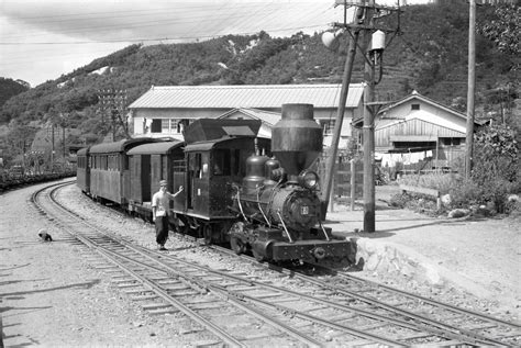 小川王滝森林鉄道の機関車 蒸気機関車 機関車 鉄道 写真
