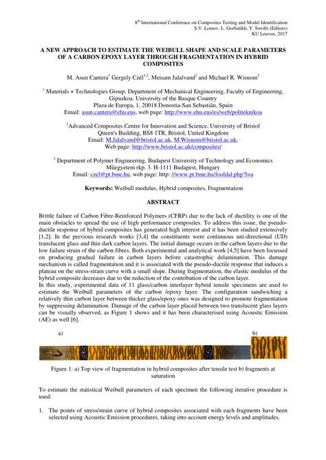 Pdf A New Approach To Estimate The Weibull Shape And Scale Parameters