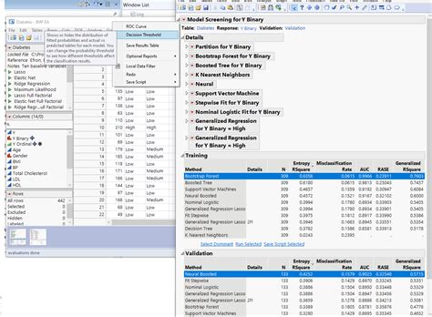 Model Screening Platform Remember Settings Option Under Decision