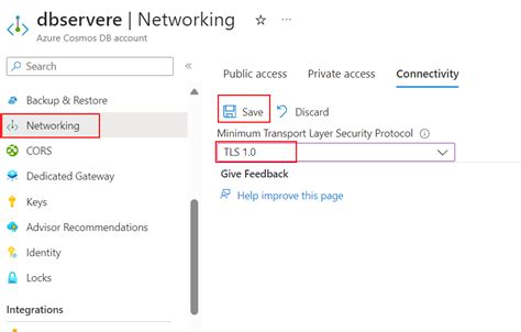 Connection Is Insufficiently Secured Error In Azure Cosmos Db Data