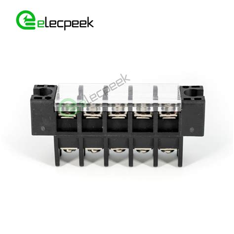 Panel Feed Through Terminal Block 5 Pin 30a 600v Ul94 V0
