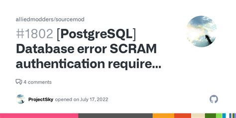 Postgresql Database Error Scram Authentication Requires Libpq Version