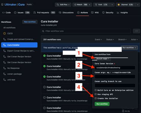 github actions building in depth · ultimaker cura wiki · github