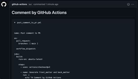 Github Actionsでプルリクのコメントに複数行テキストを投稿する