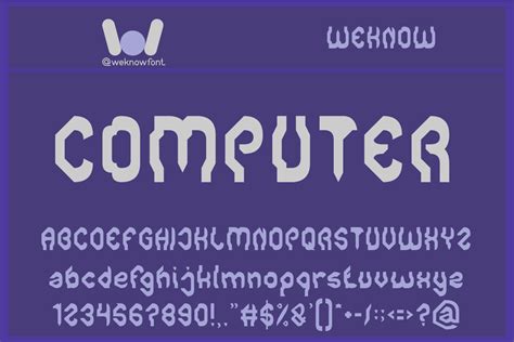 Computer Font Weknow Fontspace Computer Font Weknow Fontspace