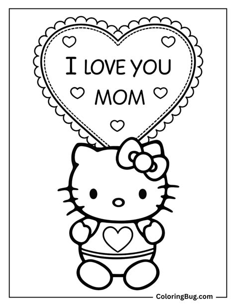 20 Hello Kitty Mothers Day Coloring Pages Free Printable Pdfs