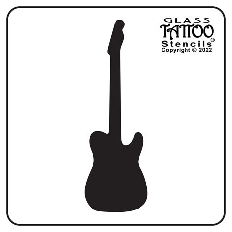 Bass Guitar Stencil