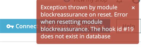 error when resetting module blockreassurance · issue 23442
